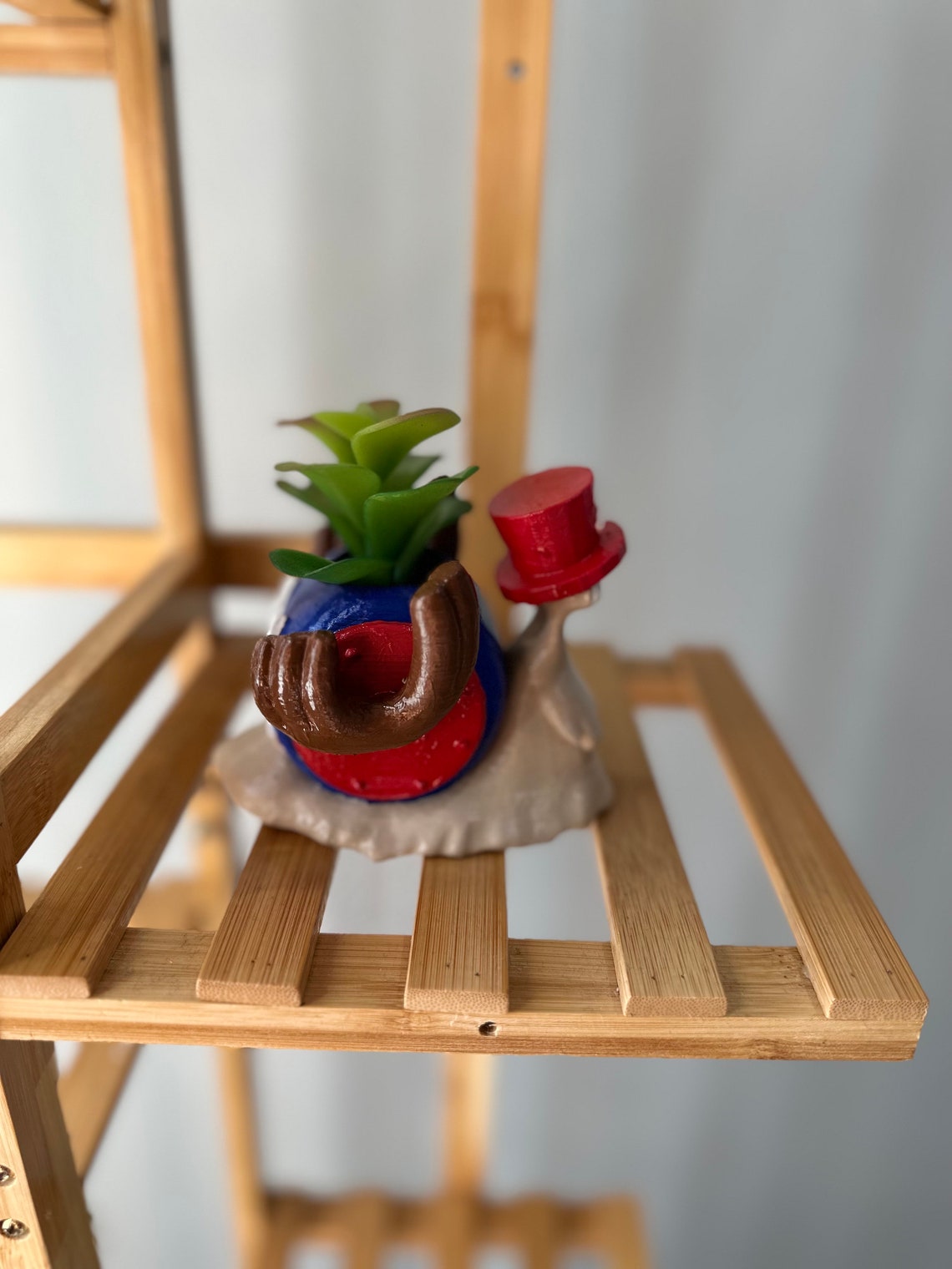 Snail 2 Pot Plant Custom Succulent Stand Indoor Inches Tall - Etsy
