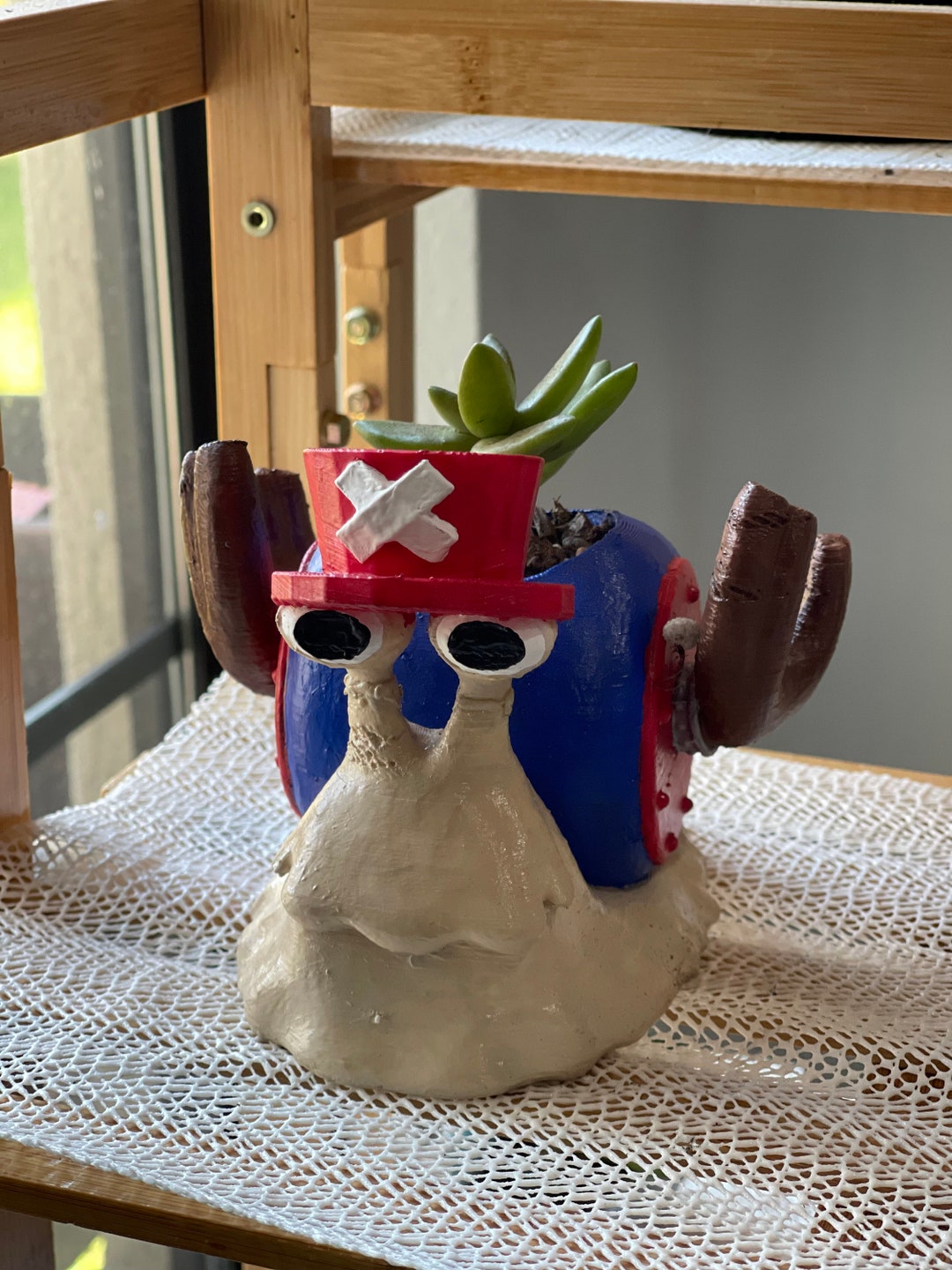 Snail 2 Pot Plant Custom Succulent Stand Indoor Inches Tall - Etsy