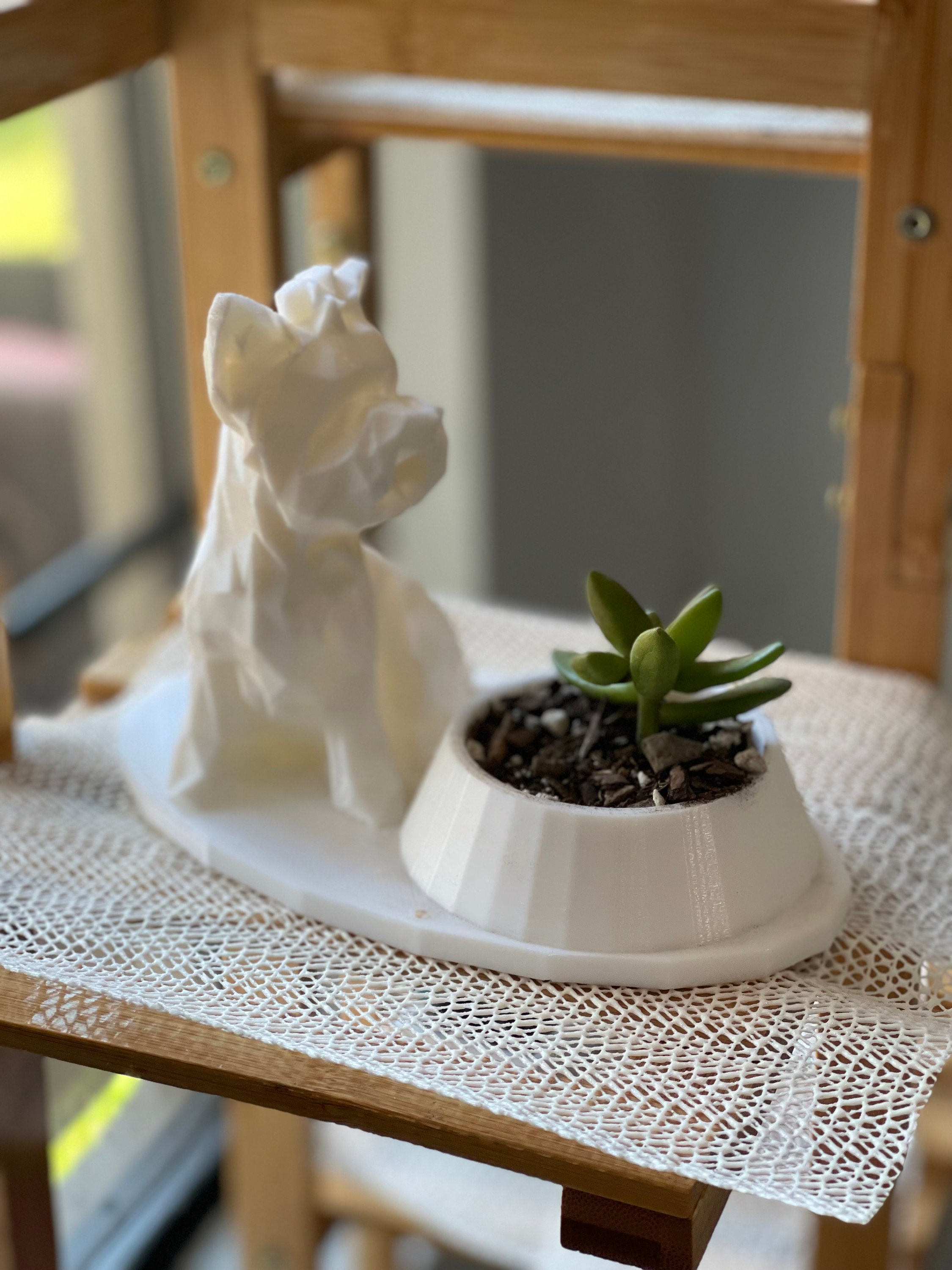 Yorkie Dog Puppy Pot Plant Custom Succulent Stand Indoor Inches Tall - Etsy