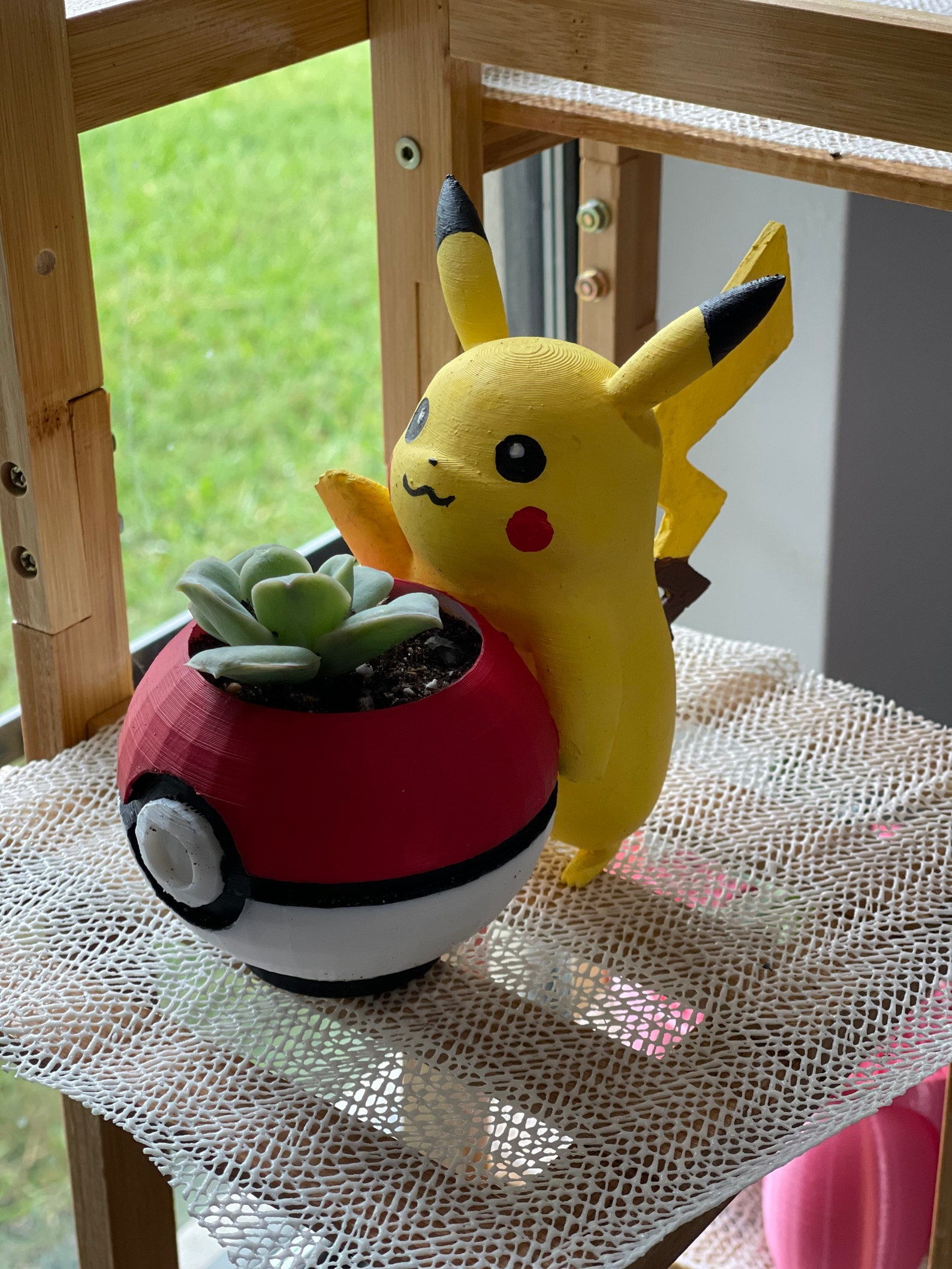 Pika With Ball Pot Plant Custom Succulent Stand Indoor Inches - Etsy