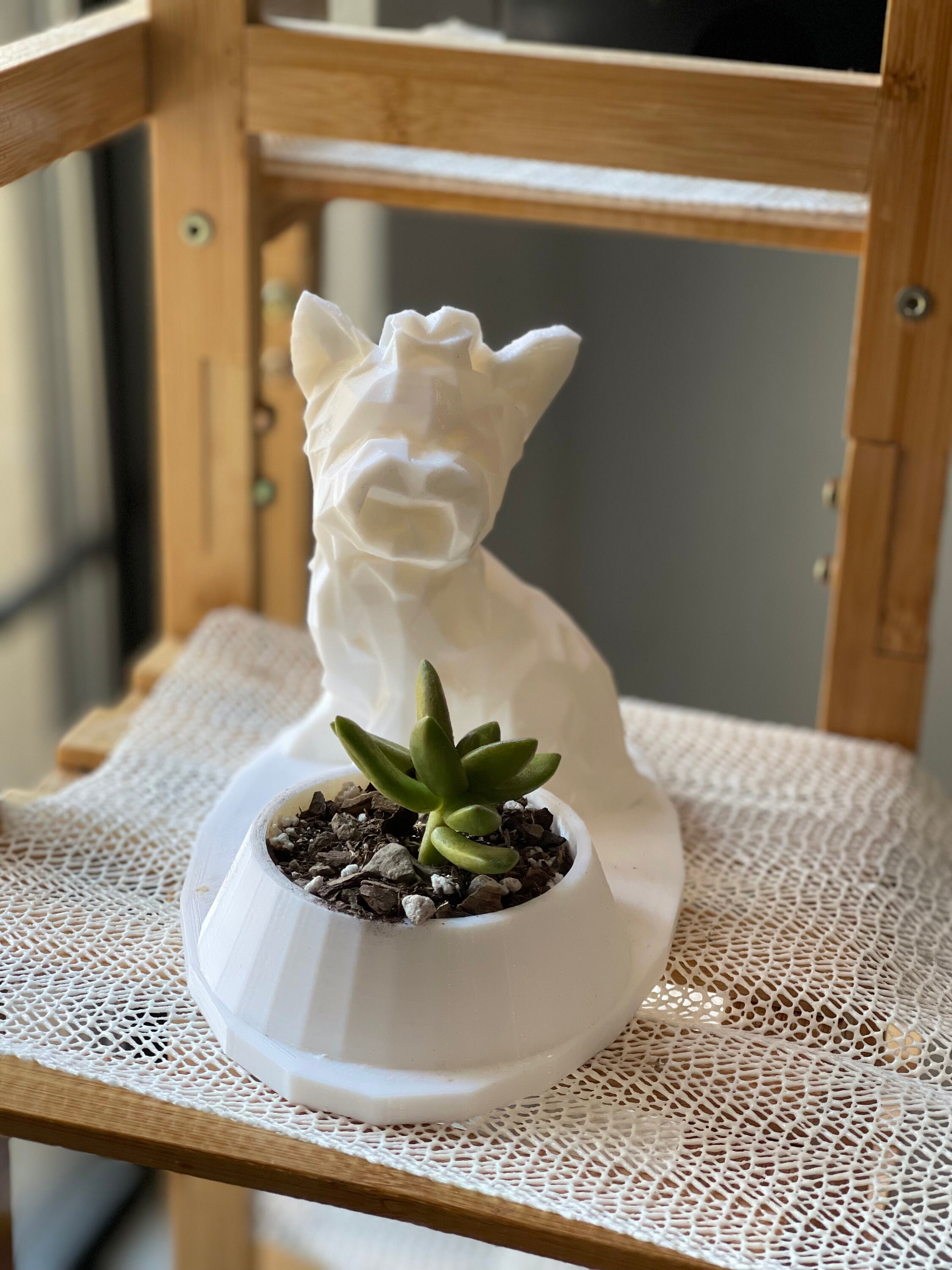 Yorkie Dog Puppy Pot Plant Custom Succulent Stand Indoor Inches Tall - Etsy