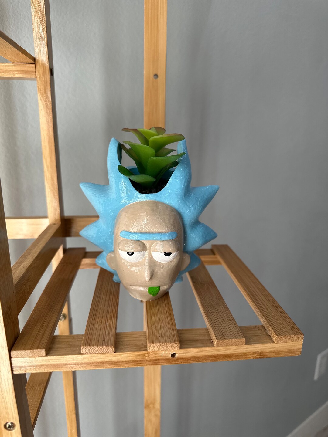 Rick the Man Planter Pot Plant Custom Succulent Stand Indoor Inches ...