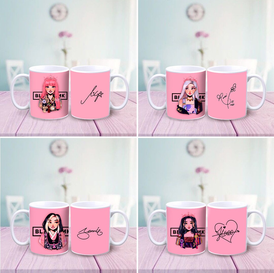 Blackpink Kpop Girls Band Mug. Blinks Fan Mug. Kpop Gift Ideas. Kpop ...