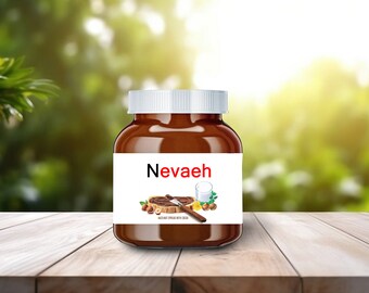 Personalised Chocolate Spread Label Vinyl Sticker, Funny Novelty Gift ...