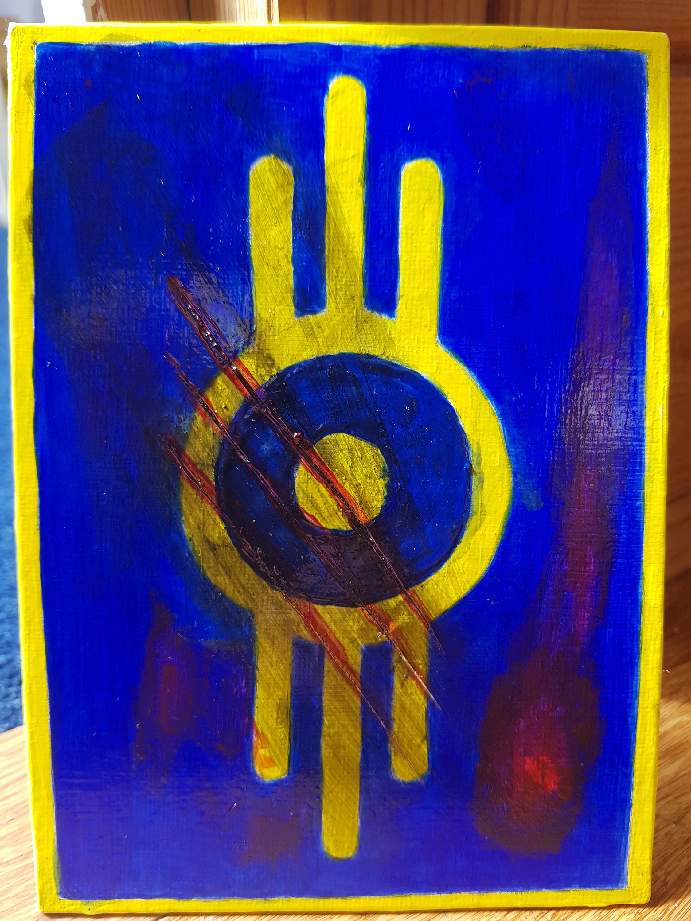 Fallout Vault Symbol Acrylic Painting A5 - Etsy