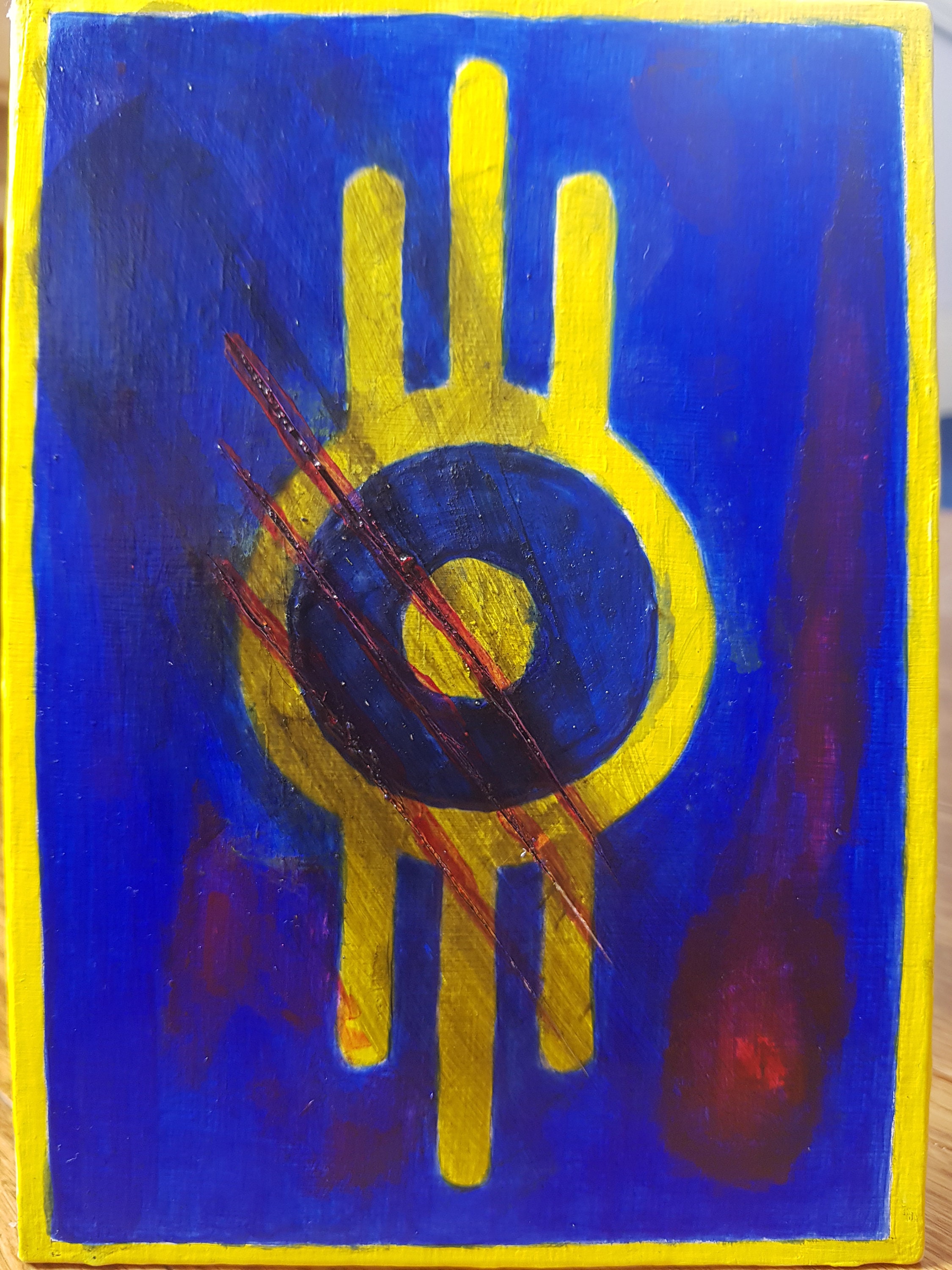 Fallout Vault Symbol Acrylic Painting A5 - Etsy