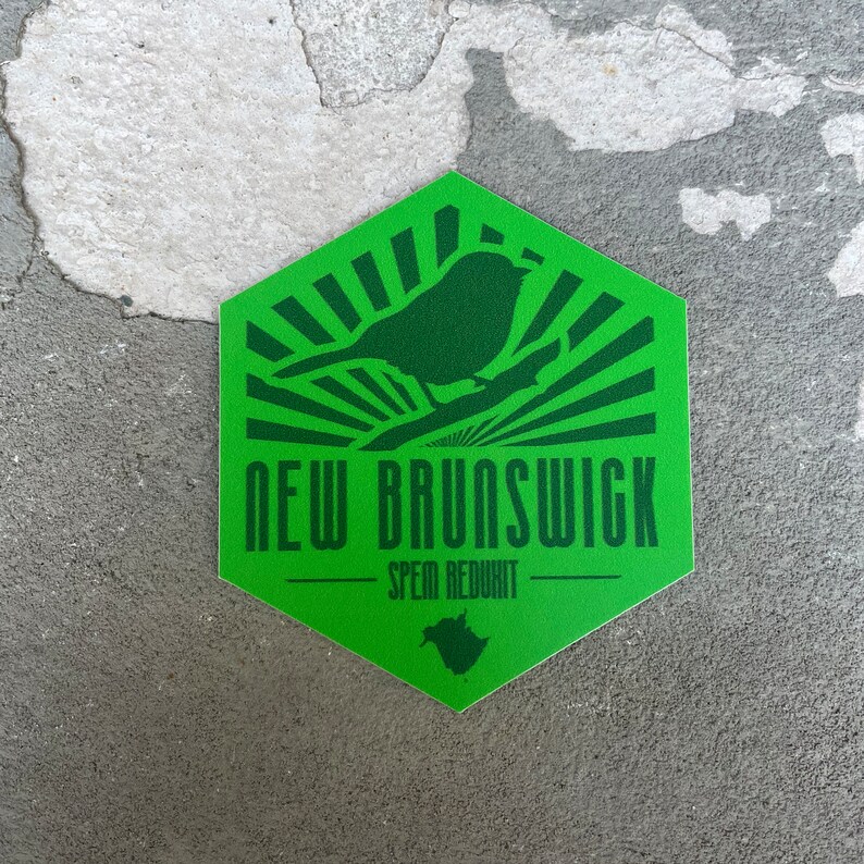 New Brunswick Vinyl Sticker - Etsy