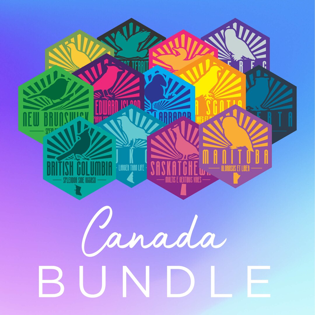 Canada Province Bundle - Etsy