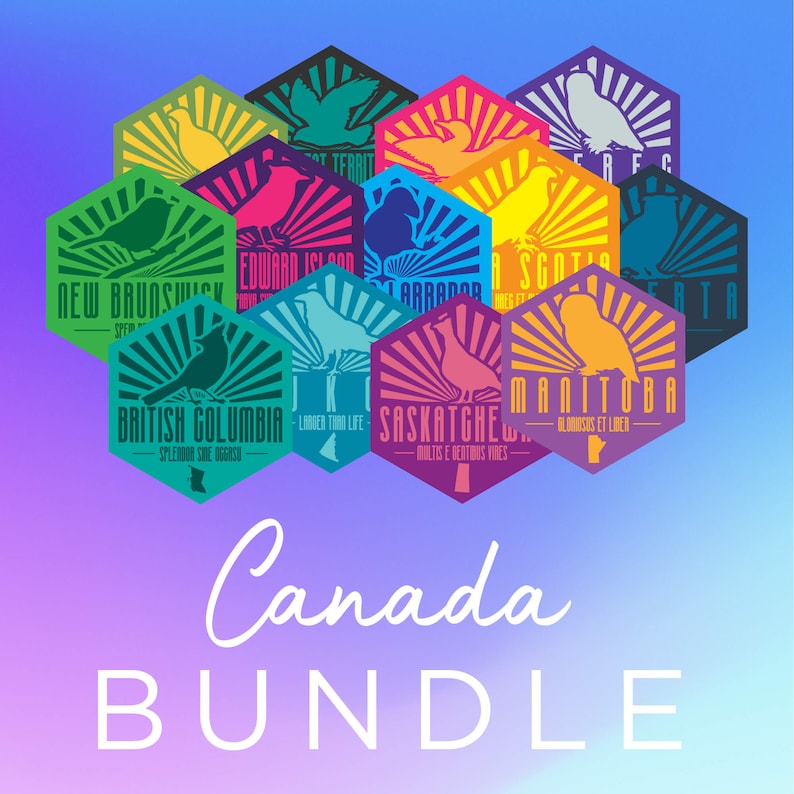 Canada Province Bundle - Etsy