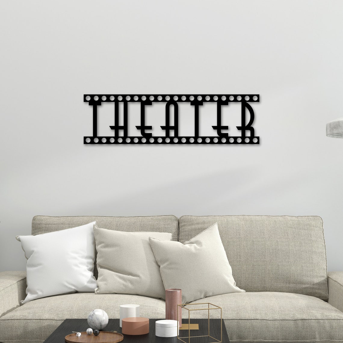Custom Home Theater Sign Home Theater Sign Movie Theater Décor ...