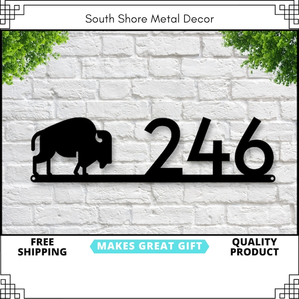 Metal Bison Sign - Etsy