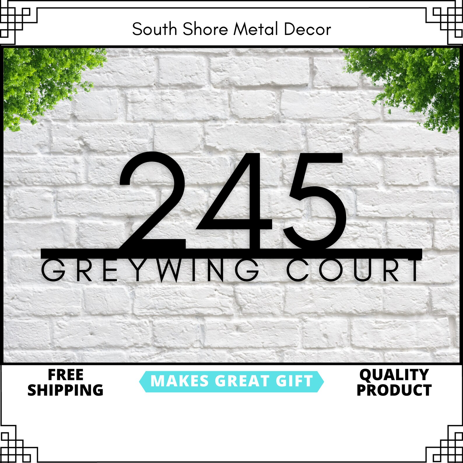 Modern House Number Plaque Modern House Number Sign Modern - Etsy