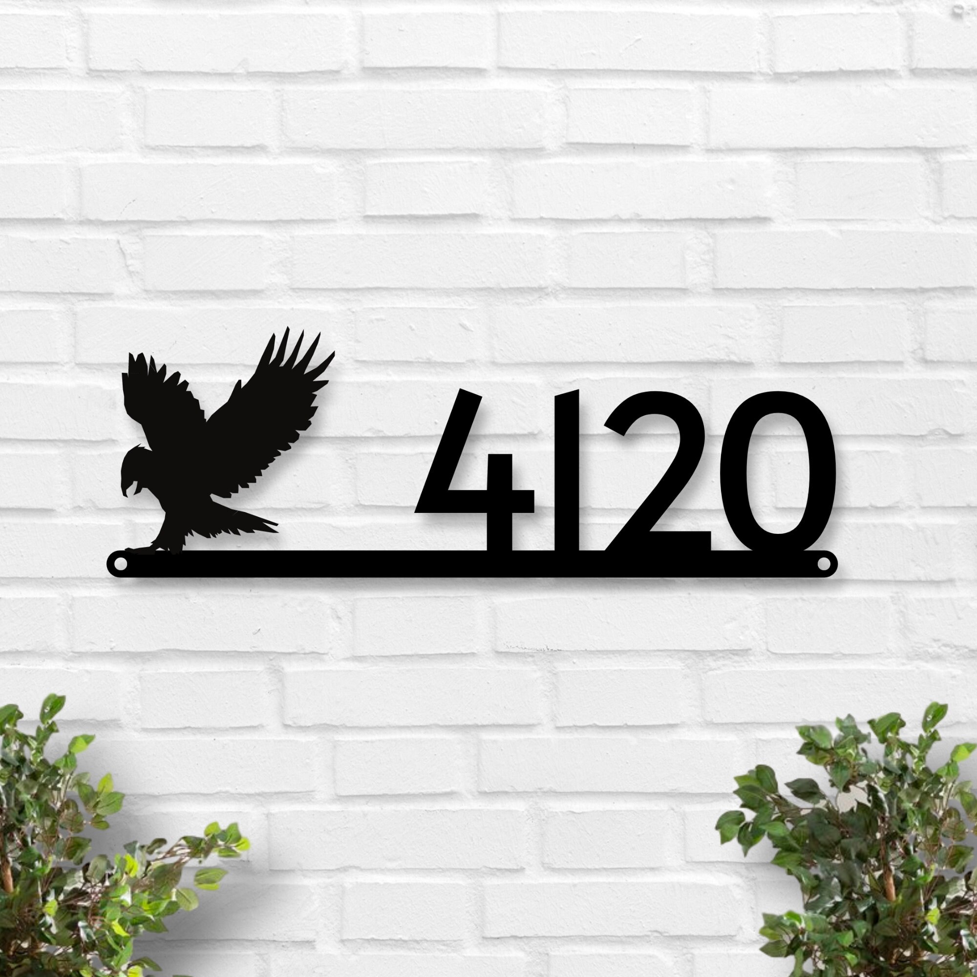 Eagle Address Sign Eagle House Numbers Eagle Sign Eagle Décor Metal ...
