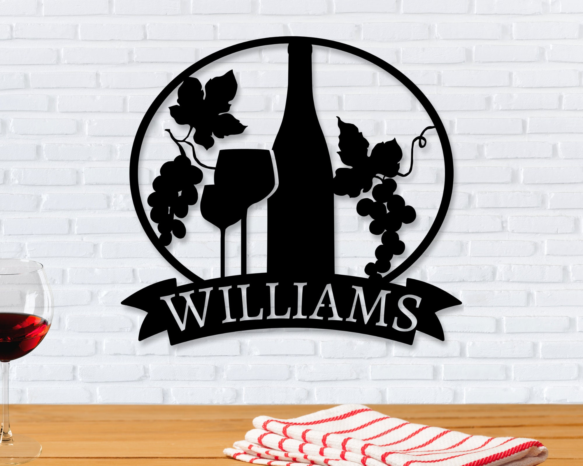 Wine Rack Decor Sign for Wine Rack Metal Sign for Her Personalized Wine ...