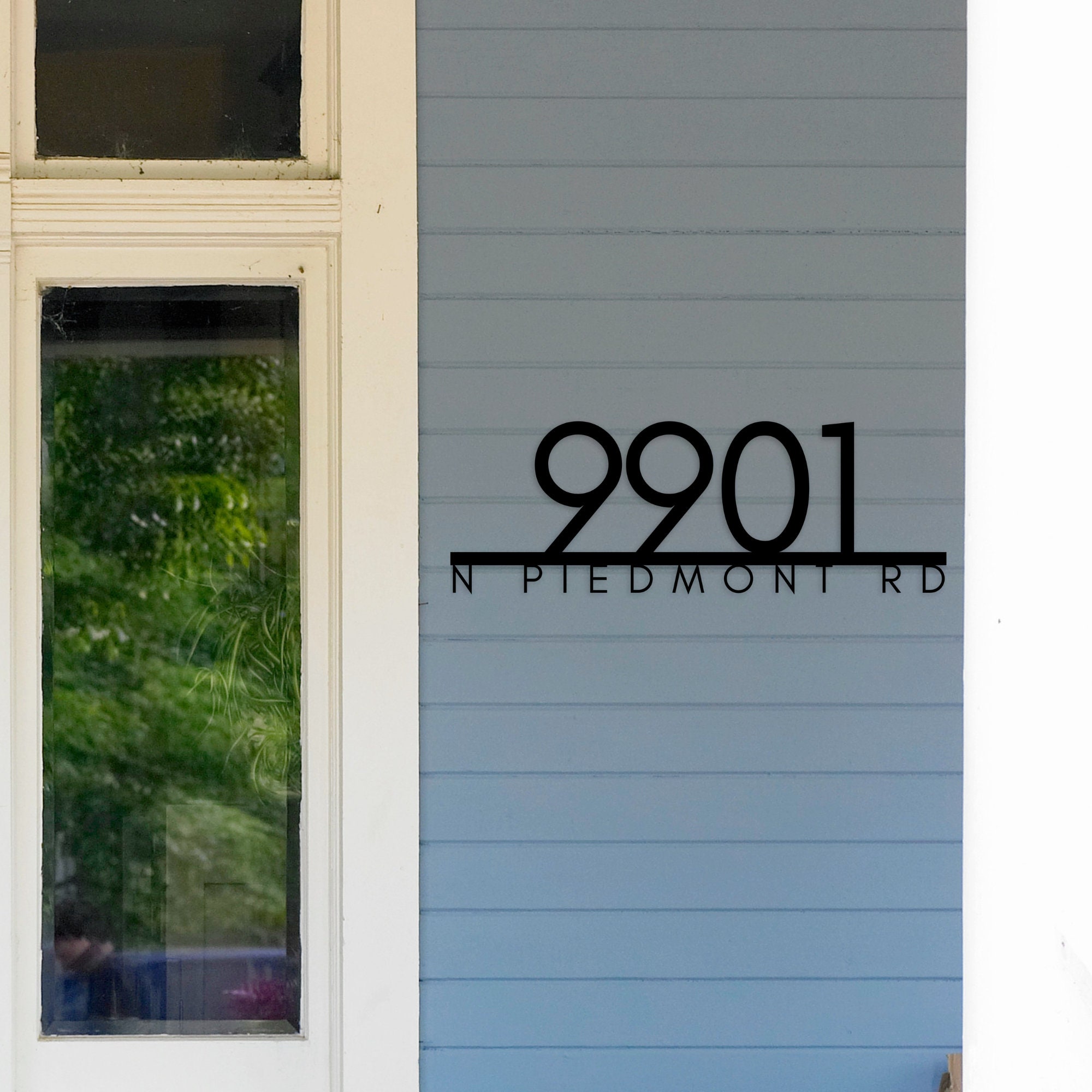 Modern House Number Plaque Modern House Number Sign Modern - Etsy