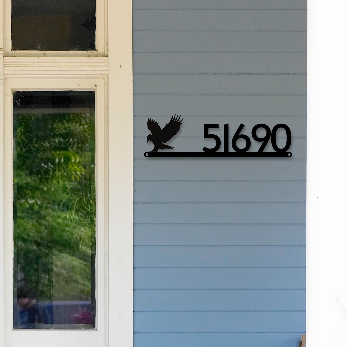 Eagle Address Sign Eagle House Numbers Eagle Sign Eagle Décor Metal ...