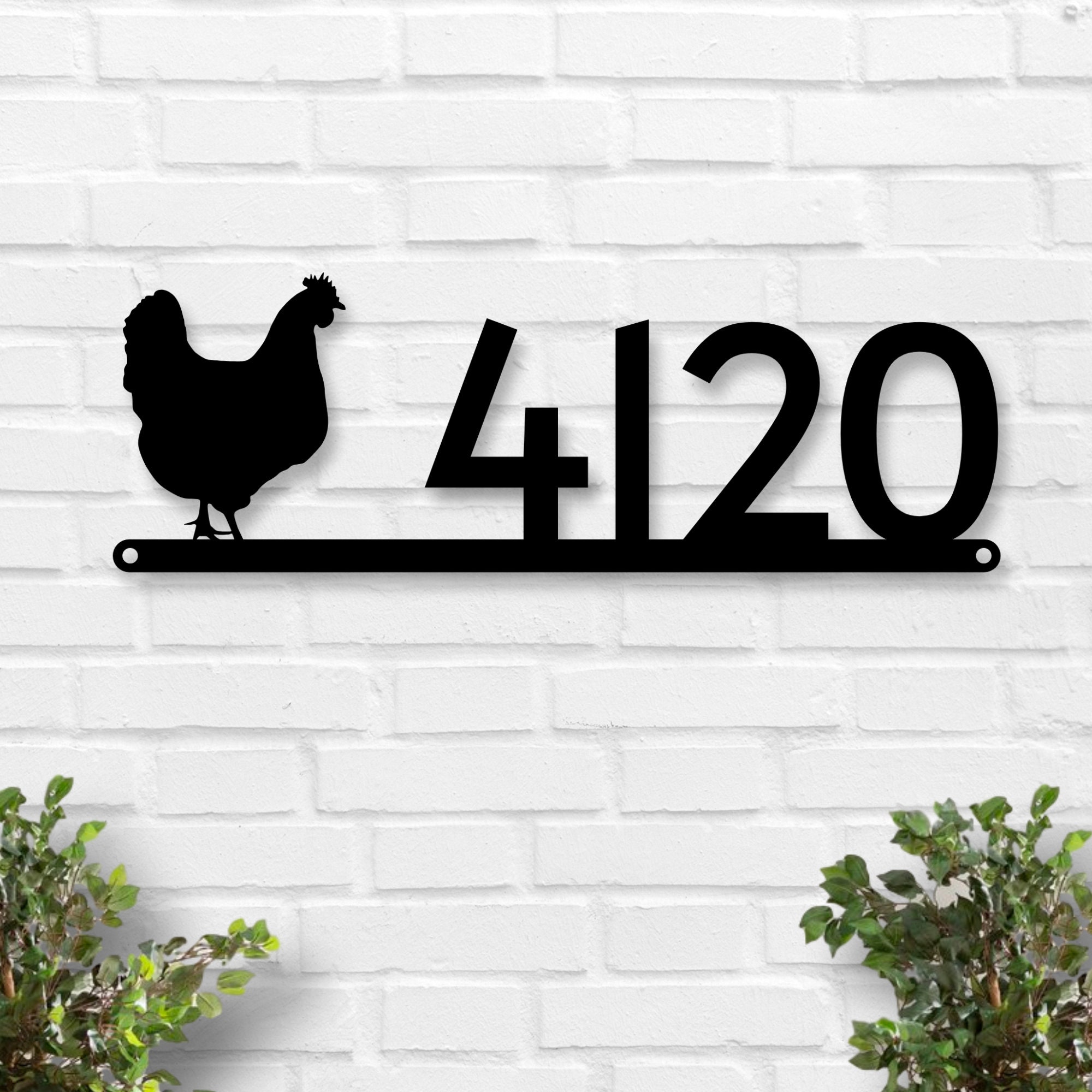 Chicken Address Sign Chicken House Numbers Chicken Sign Chicken Décor ...