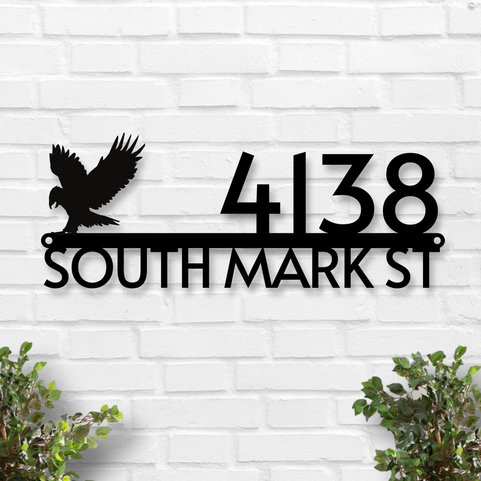 Eagle Address Sign Eagle House Numbers Eagle Sign Eagle - Etsy