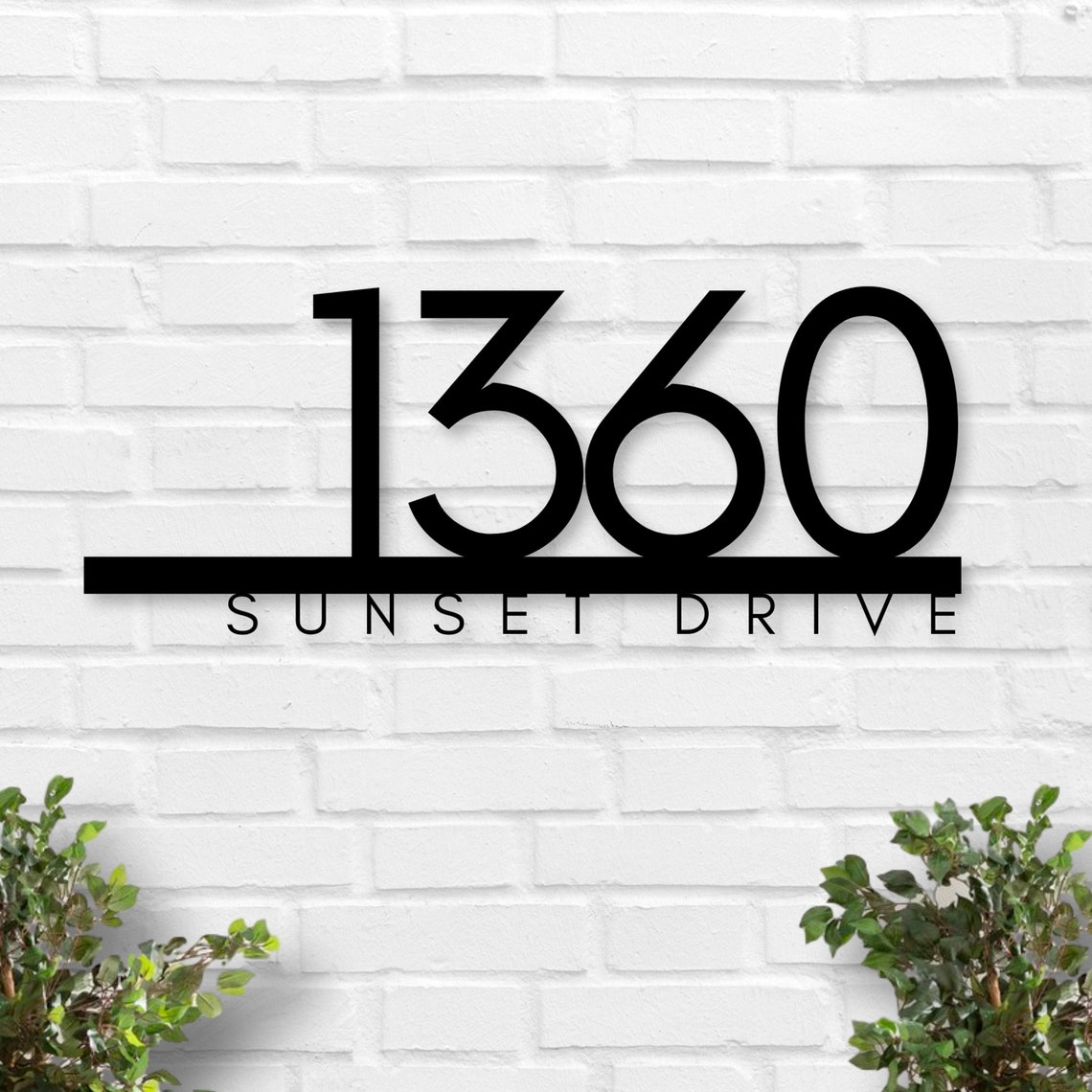 Modern House Number Plaque Modern House Number Sign Modern - Etsy