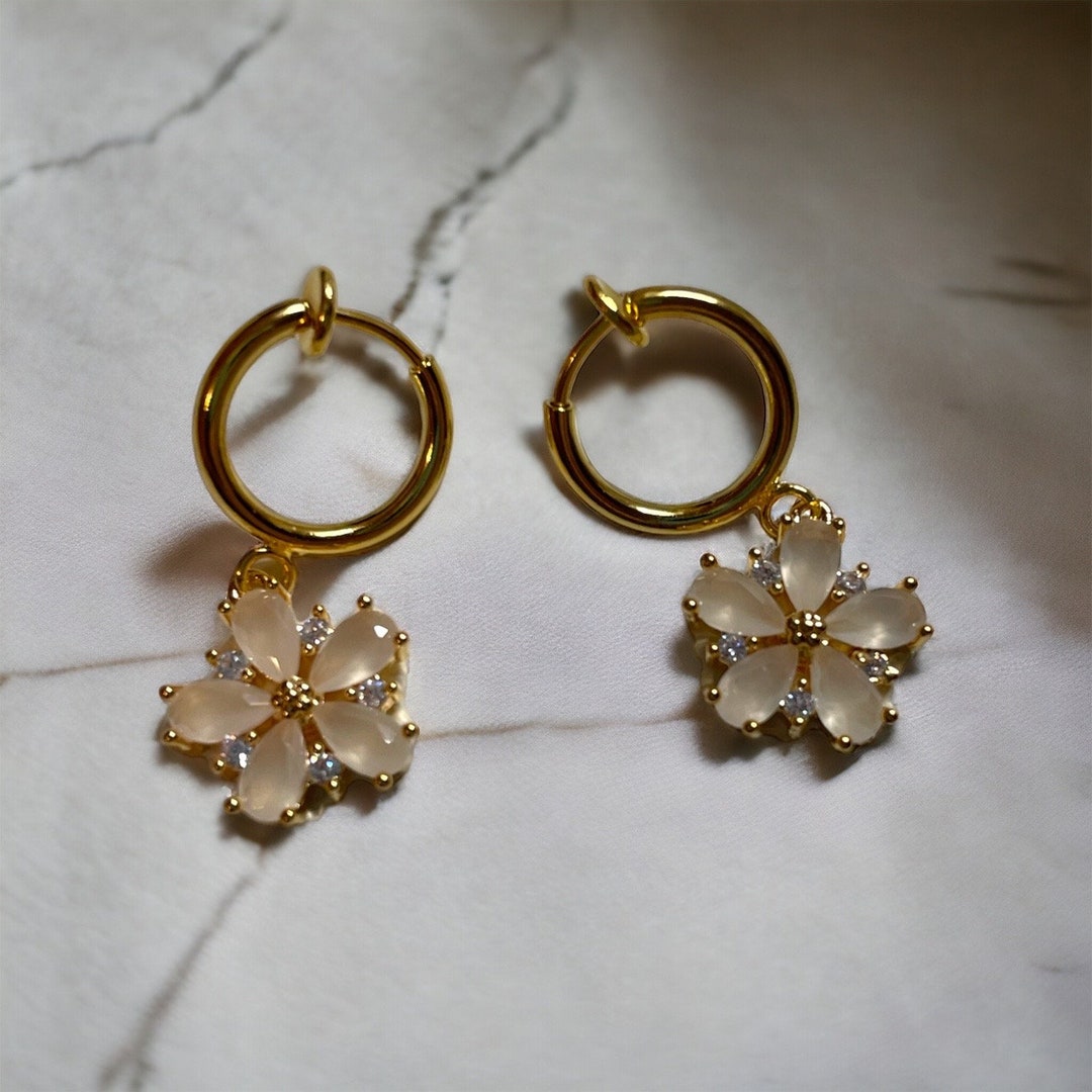 Invisible Clip on Earrings/ Non Pierced/ Comfortable/ Lightweight ...
