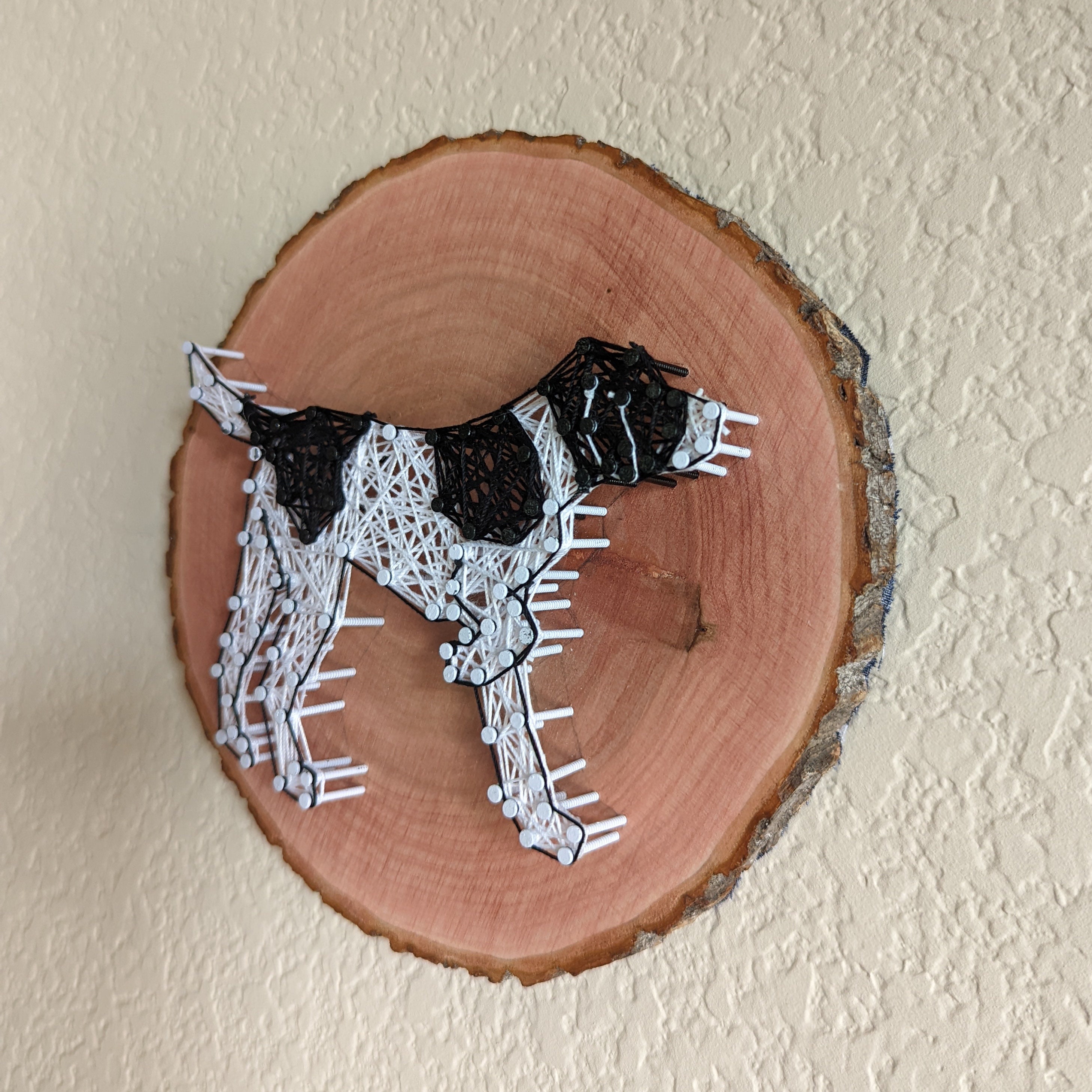 Unique Pointer String Art on Wood Slice Wall Decor for Dog Lovers - Etsy Unique Pointer String Art on Wood Slice Wall Decor for Dog Lovers - Etsy