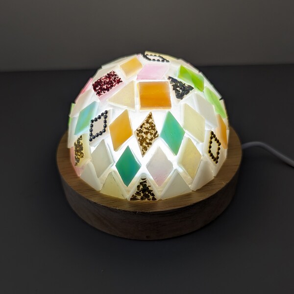 Stained Glass Dome Light - Etsy