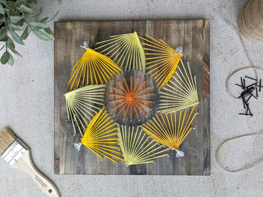 Boho Sun String Art | Modern Home Wall Decor - Etsy