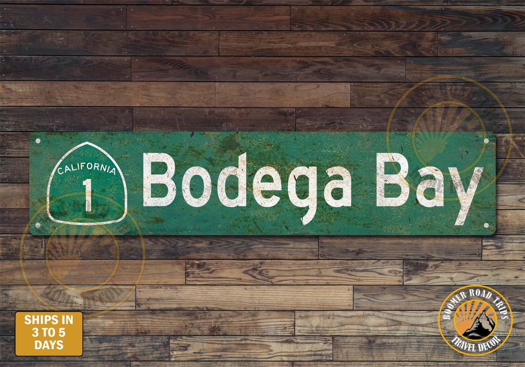 Bodega Bay California Highway 1 Sign California Pacific Coast - Etsy