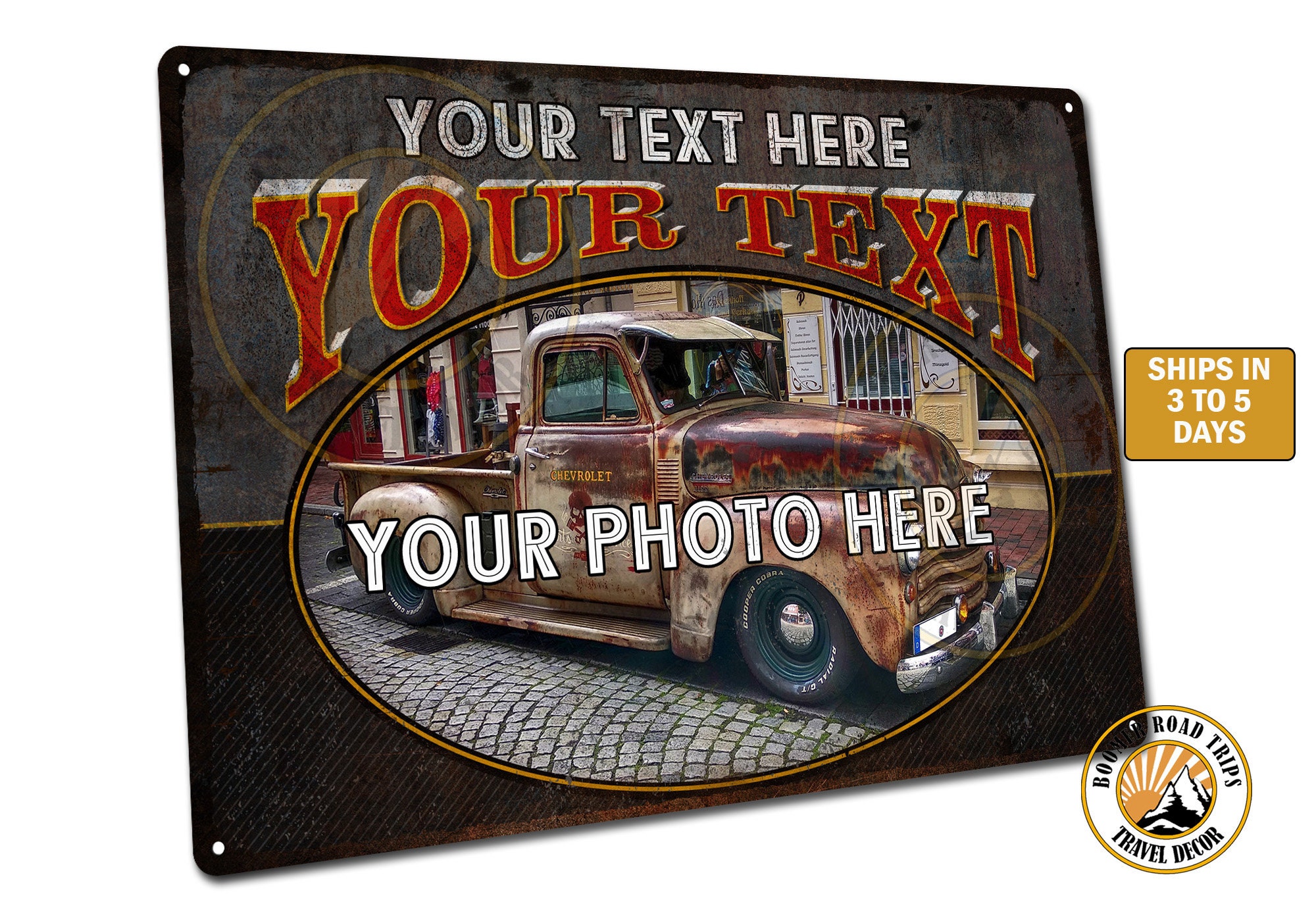 Custom 16 X 24 Photo Classic Car Sign Metal Sign - Etsy
