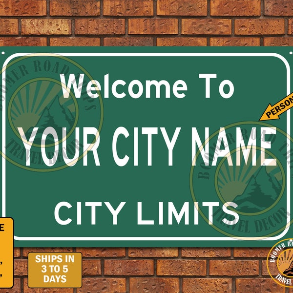City Street Sign - Etsy