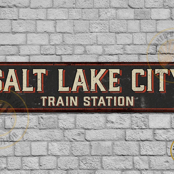 Train Station Sign - Etsy