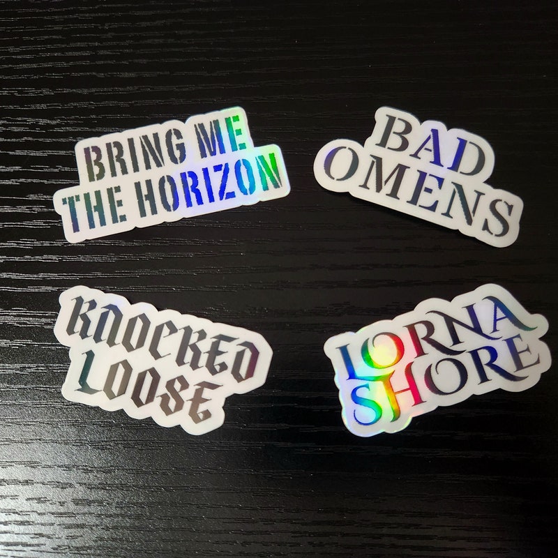 Band Stickers - Etsy