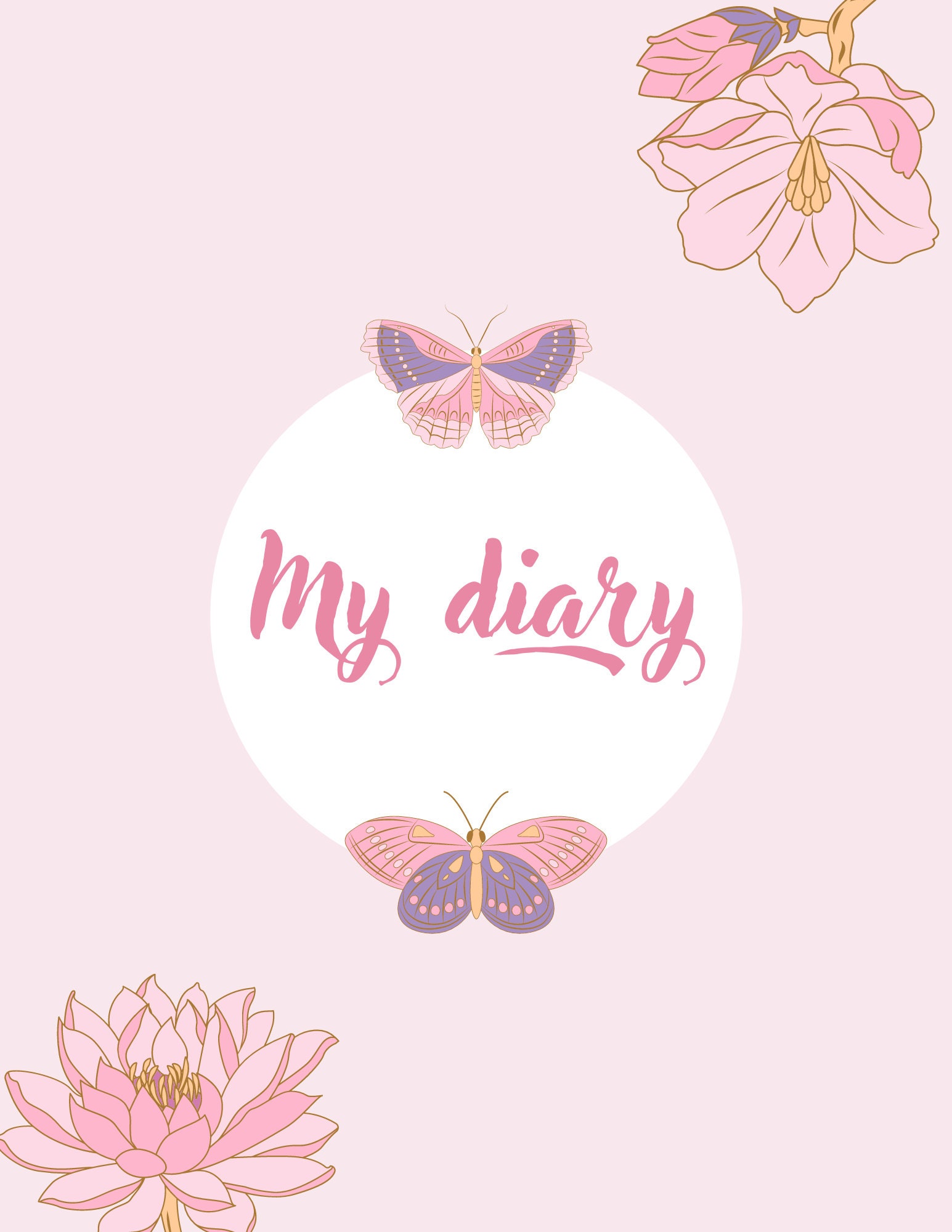 Printable Diary - Etsy