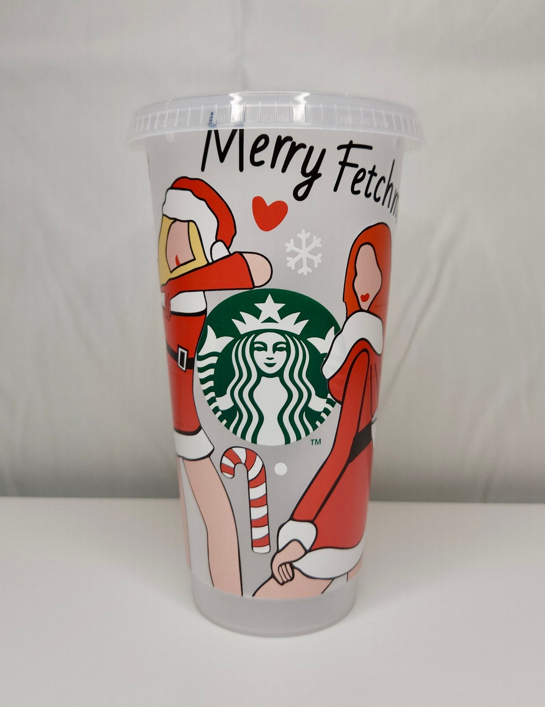 Merry Fetchmas Cup, Mean Girls Movie Cup, 24 Oz Starbucks Cup With Lid ...