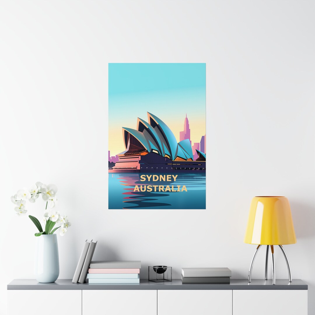 Travel Poster - Sydney Australia Premium Matte Vertical Posters - Etsy
