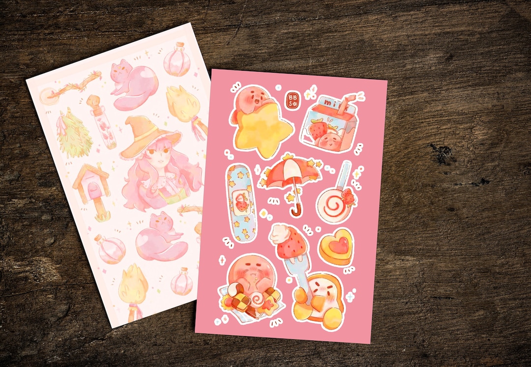 Kawaii Anime Sticker, Cute Anime Sticker, Kawaii Sticker, Anime, Anime ...