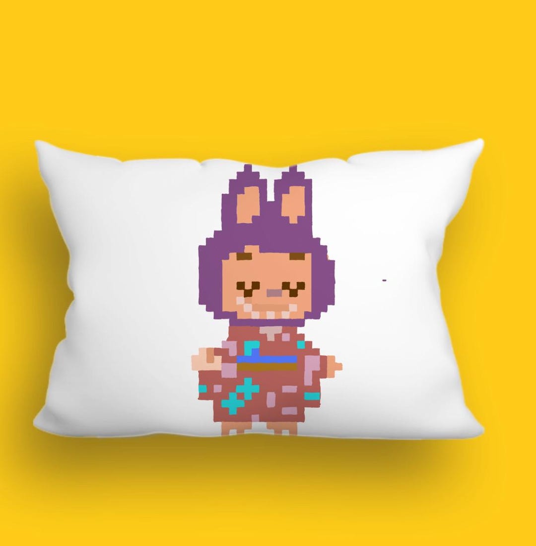 Labubu in Kimono Cross Stitch Pattern – Cute Cartoon PNG Chart, Kawaii ...