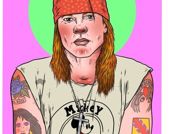 Axl Rose Art Print - Etsy