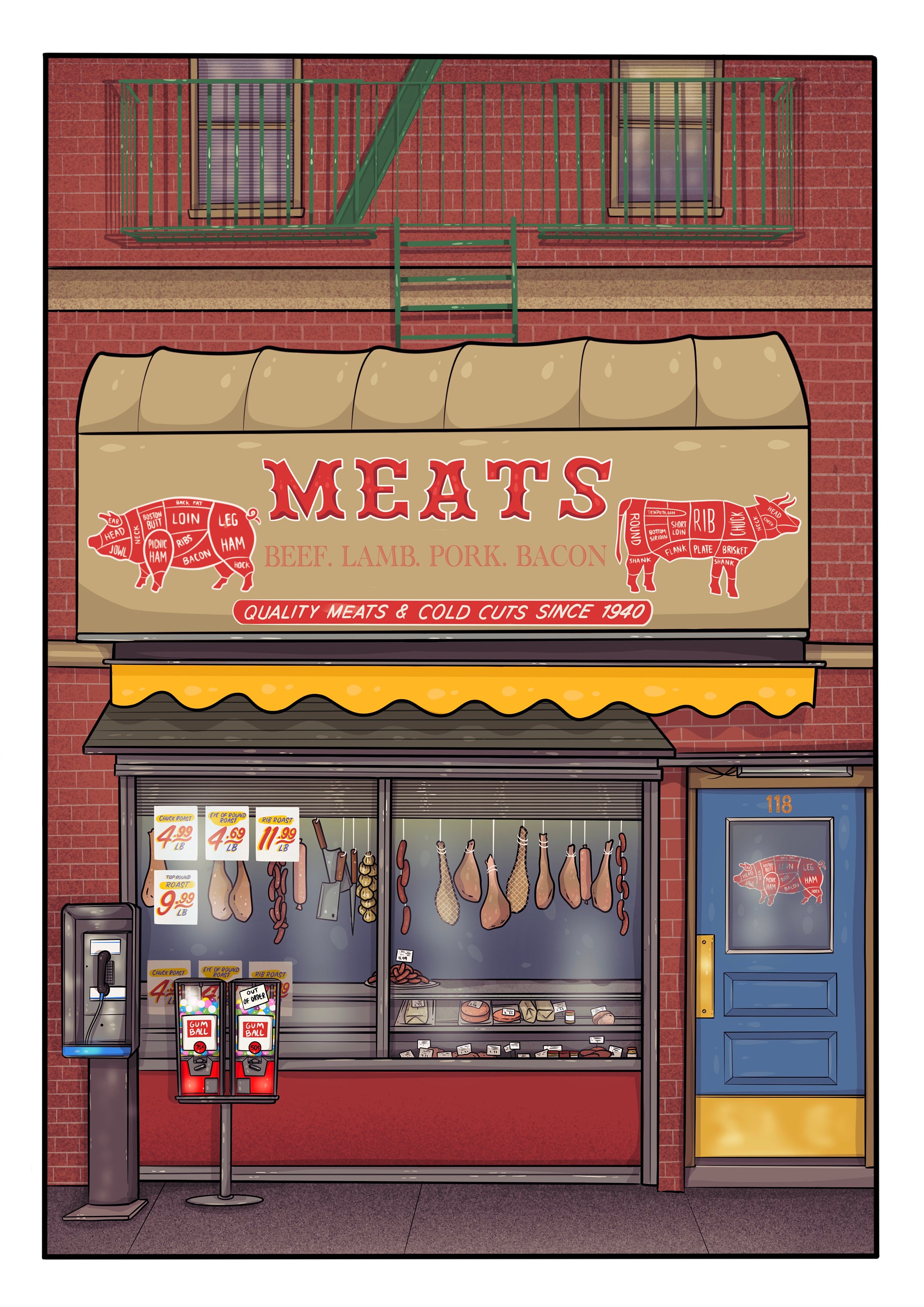 Butcher Shop Front
