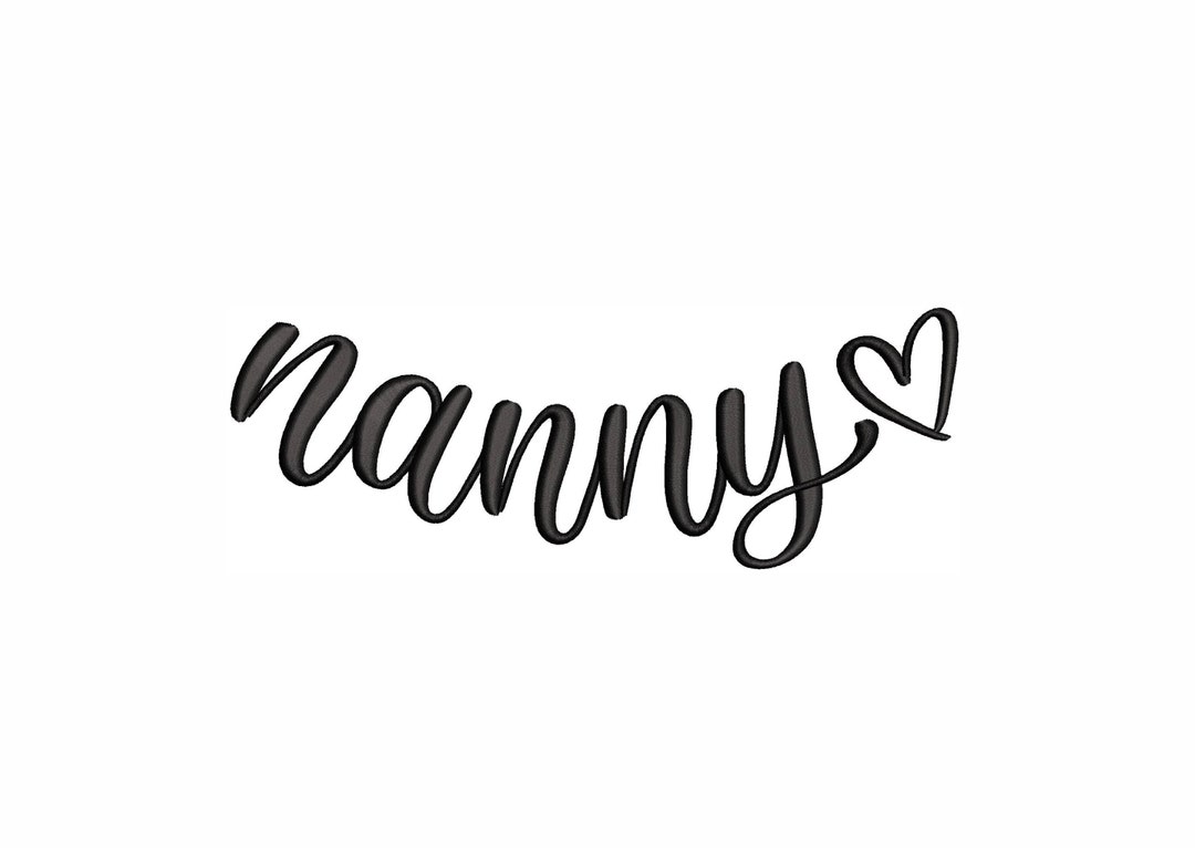 Curved Nanny Machine Embroidery Design. 5 Sizes. Nanny Collar ...