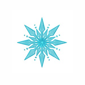 Snowflake Machine Embroidery Design. 5 Sizes. Christmas Embroidery ...