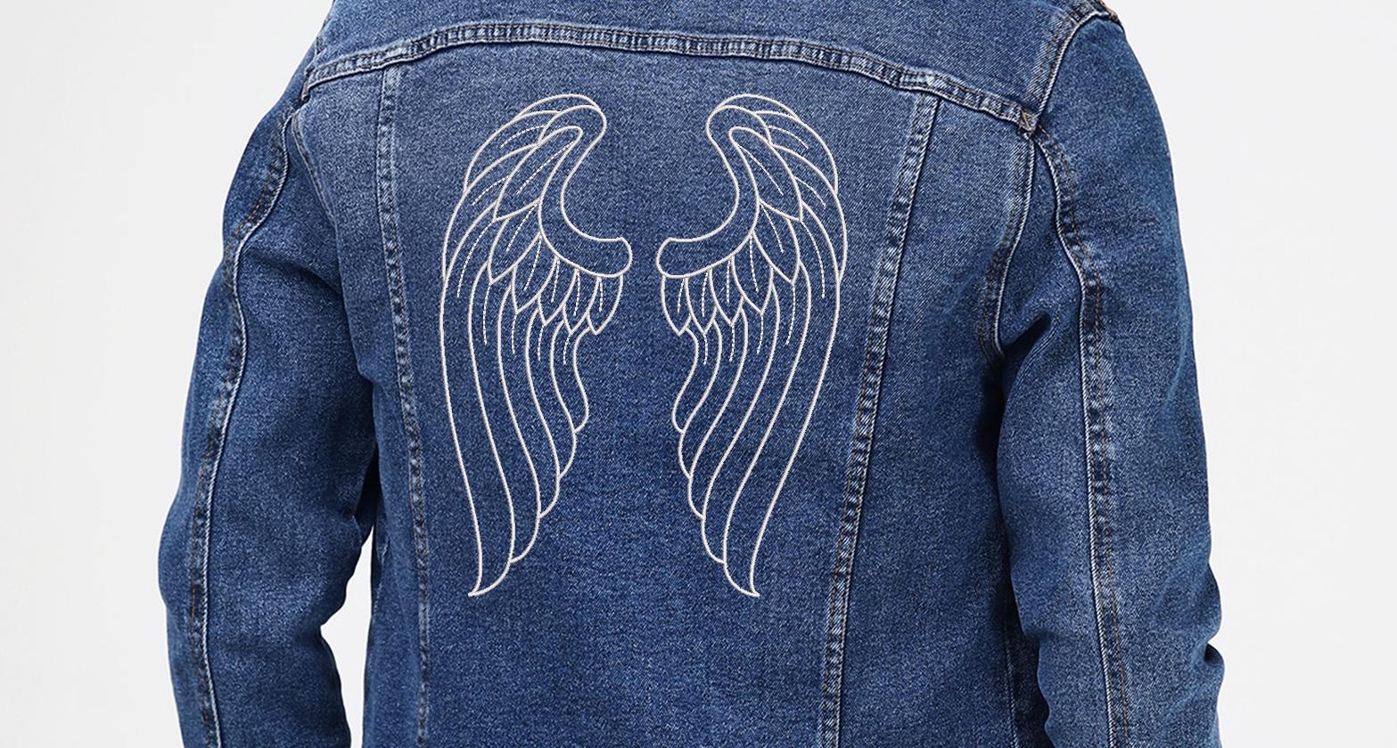 Wings Machine Embroidery Design. 5 Sizes. Angel Wings Embroidery Design ...