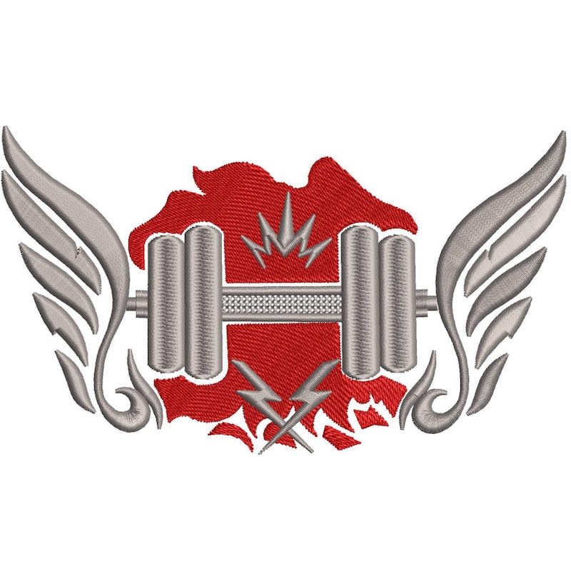 Gym Embroidery - Etsy