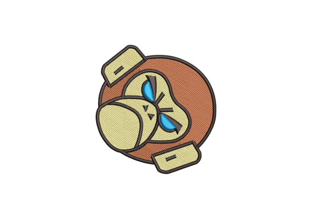 Monkey Machine Embroidery Design. 6 Sizes. Angry Monkey Patch Machine ...