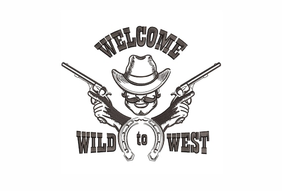 Cowboy Machine Embroidery Design. 6 Sizes. Western Style - Etsy
