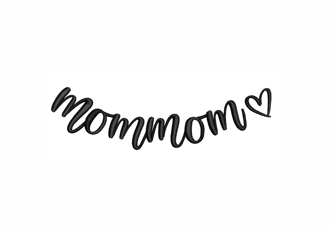 Curved Mommom Machine Embroidery Design. 5 Sizes. Mommom Collar ...