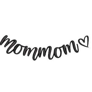 Curved Mommom Machine Embroidery Design. 5 Sizes. Mommom Collar ...