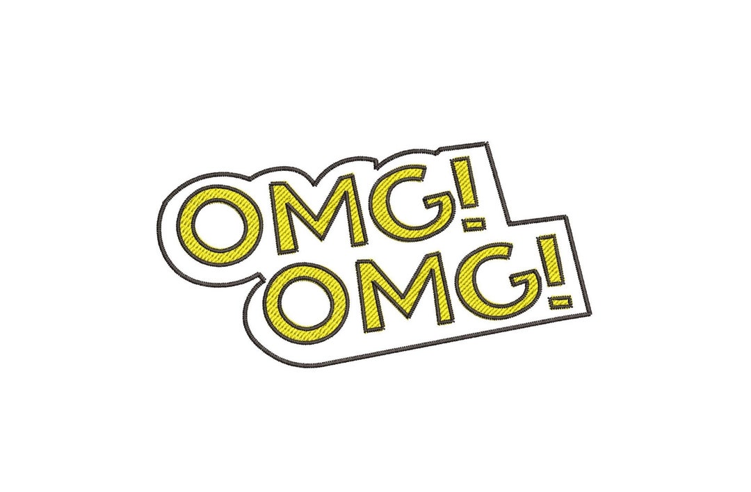 OMG Machine Embroidery Design. 3 Sizes. Oh My God Embroidery Design - Etsy