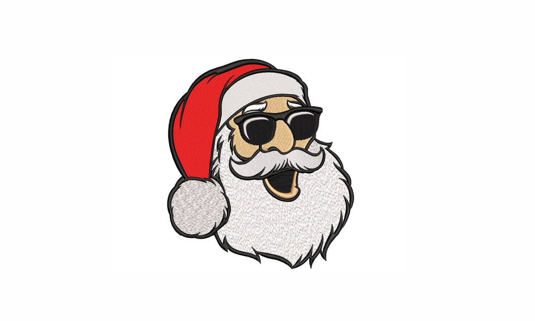 Santa Claus Machine Embroidery Design. 4 Sizes. Christmas Embroidery ...