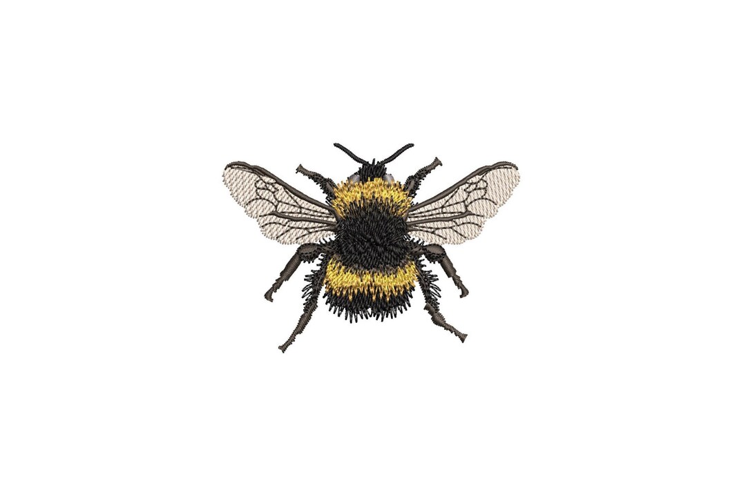 Bee Machine Embroidery Design. 4 Sizes. Insect Embroidery Design - Etsy